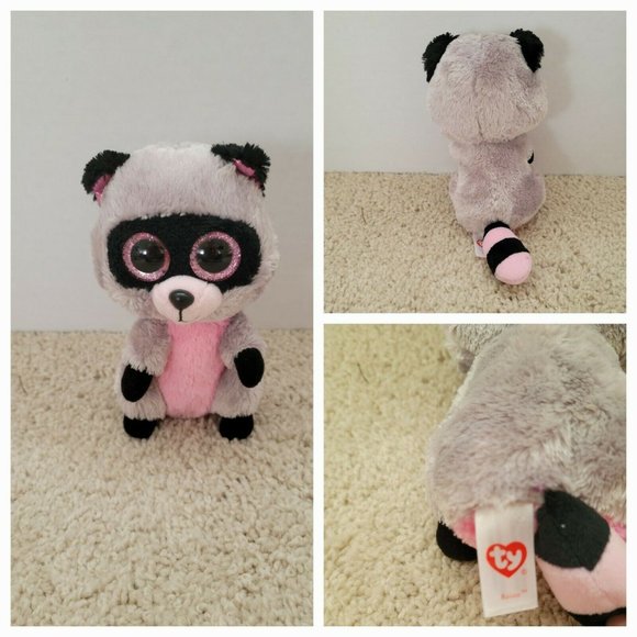 Ty | Toys | 2 Lot Ty Beanie Boos Rocco The Raccoon 6 Inch New Mint ...
